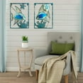 Liffy Blue Glass Fish Wall Art with LED Lights - Outdoor Decor for ...