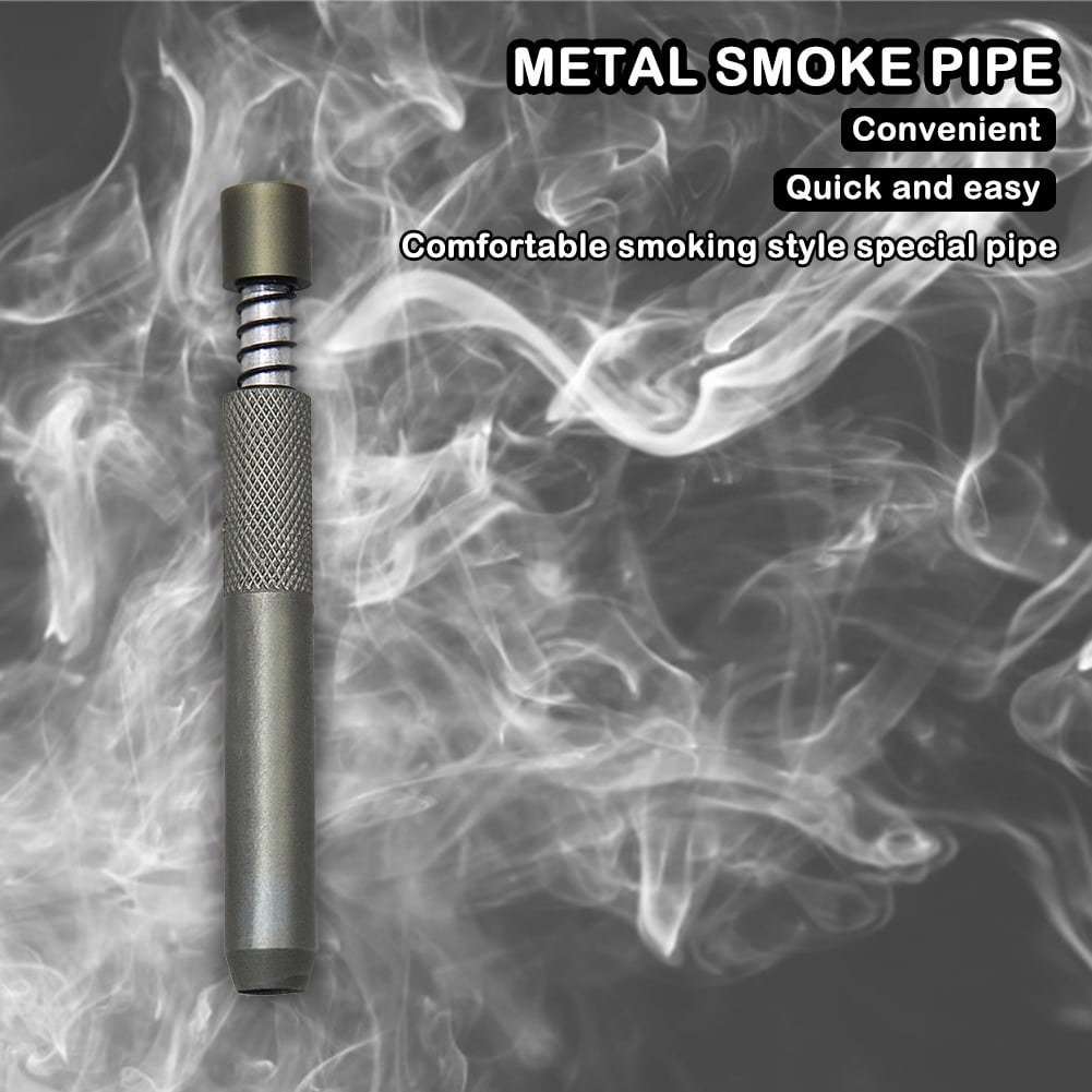 Prensa de Tabaco Portátil Likrtyny Pipa de Resorte Metal Humo One ...