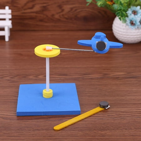 Jinveno Magnet Repulsive Force Rotating Plane DIY Parts Kids ...