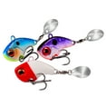 6g/10g Fishing Lures Metal VIB Baits Spinner Sinking Spoon Walleye Jigging Baits Fishing Tackle ...