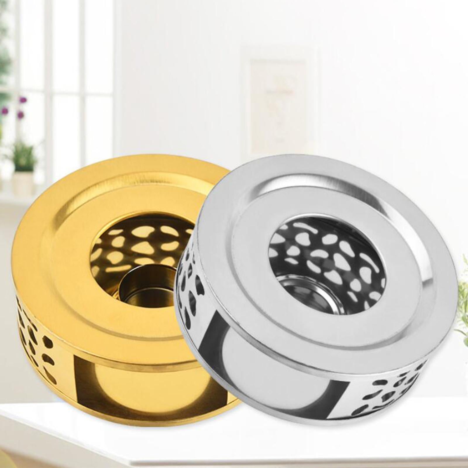 Set of 2 Teapot Light Warmer Stand Round Heating Candle Holder for Tea ...