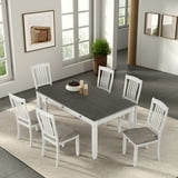 Furniture of America Lloya Solid Wood Indoor Side Chairs, Rustic White ...