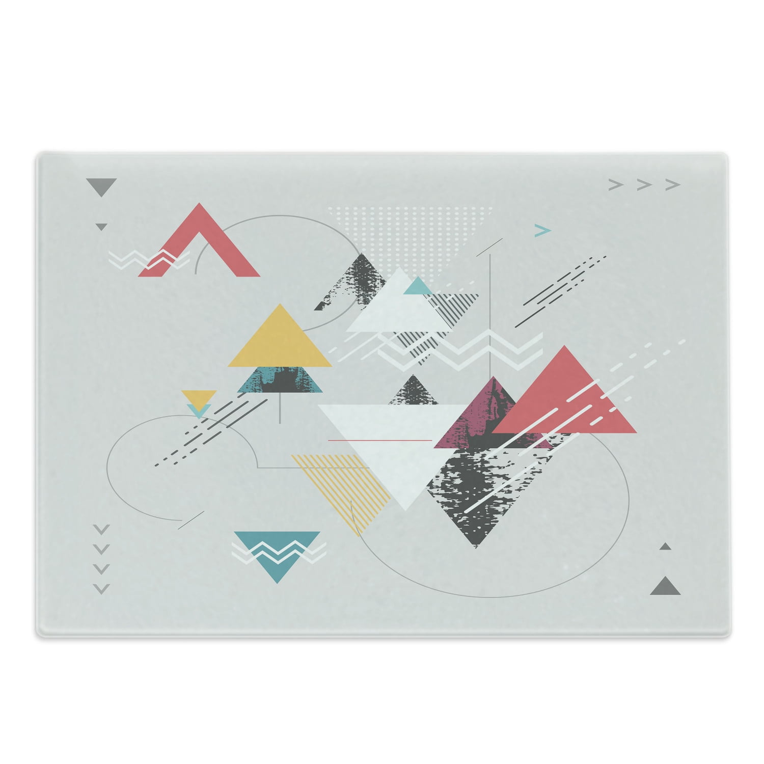 Abstract Cutting Board, Abstract Geometric Modern Design with Triangle ...