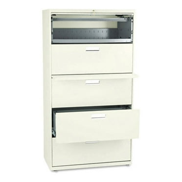 HON 5 Drawers Lateral Lockable Filing Cabinet, Black - Walmart.com