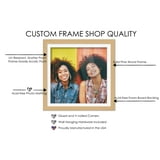 30x30 Frame Natural With White Picture Mat For 30x30 Print - Or 34x34 ...