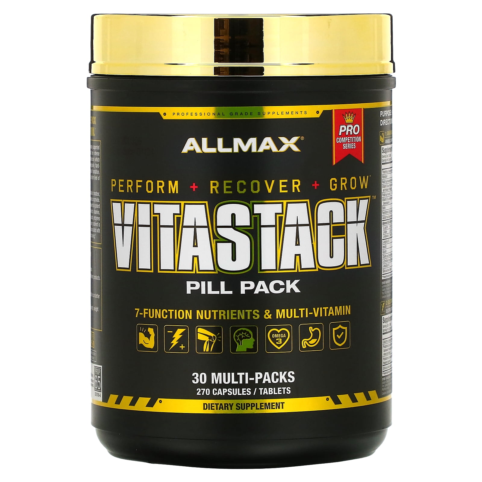 Vitastack, Pill Pack, 30 Multi-Packs, ALLMAX - Walmart.com