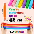 72Pack Pop Tubes, Fidget Sensory Toys Party Favors for Kids 4-8 8-12 ...