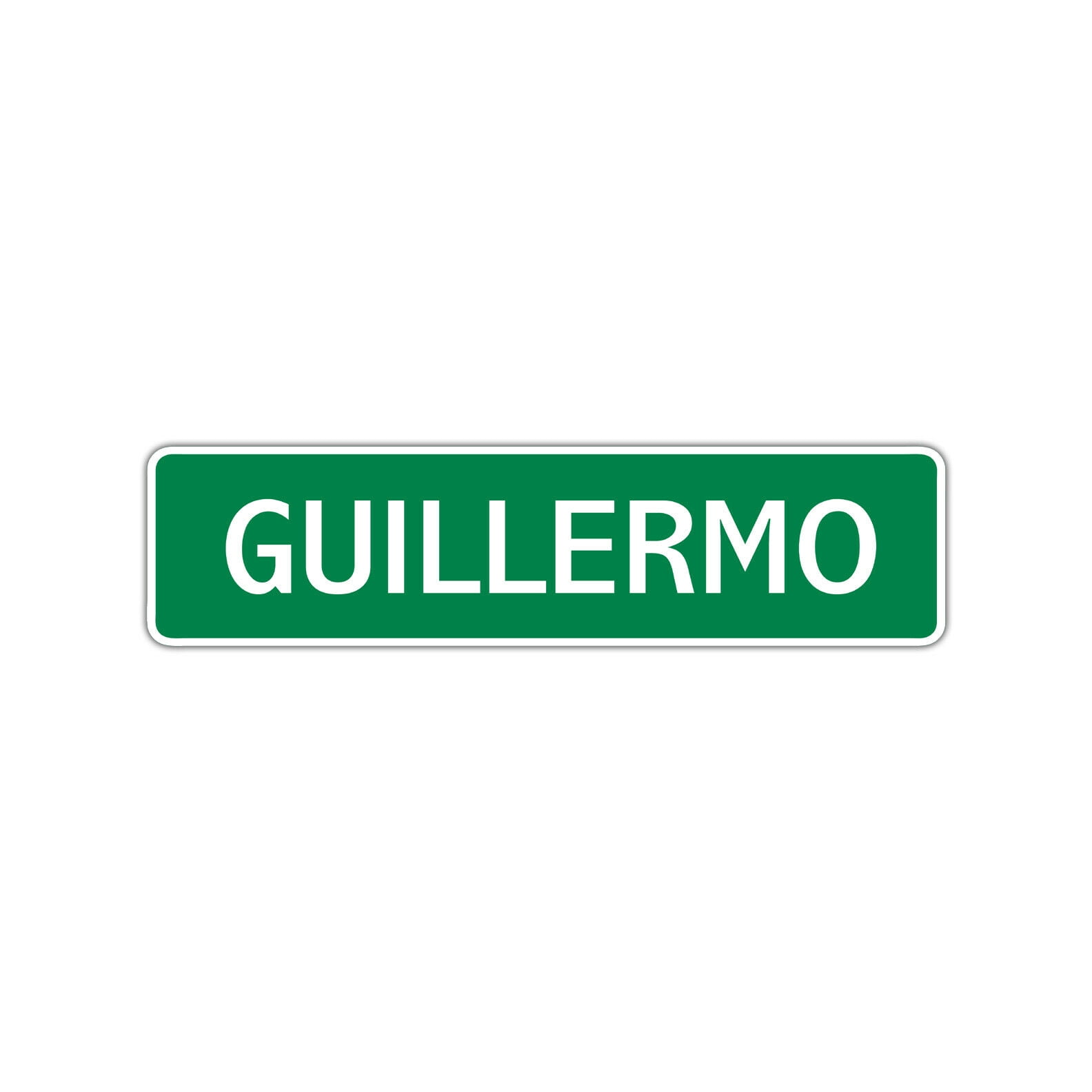 Guillermo Boys Children Name Letter Printed Label Indoor Outdoor Unique ...