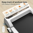 2-in-1 Under Desk Incline Treadmill, Walking Pad, Slim Jogging Machine ...