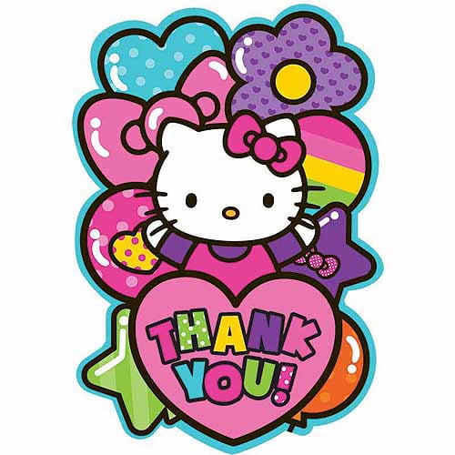 Hello Kitty Rainbow Thank you Notes - Walmart.com