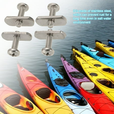 Fairnull 4 Sets Solid Boat Bolt Anti-Corrosion Stainless Steel Kayak ...