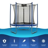 Machrus Upper Bounce 12 FT Round Trampoline Set with Safety Enclosure ...