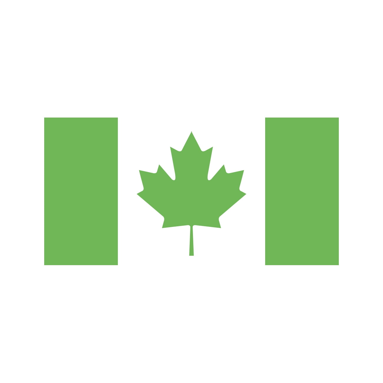 Canadian Flag Sticker Decal Die Cut - Self Adhesive Vinyl ...