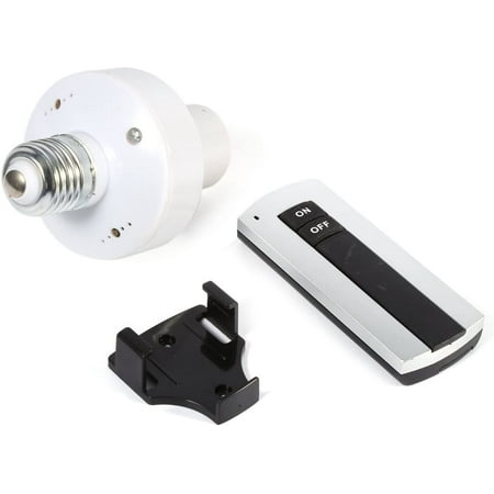 Wireless Remote Control E27 Screw Light Lamp Bulb Holder Cap Base ...