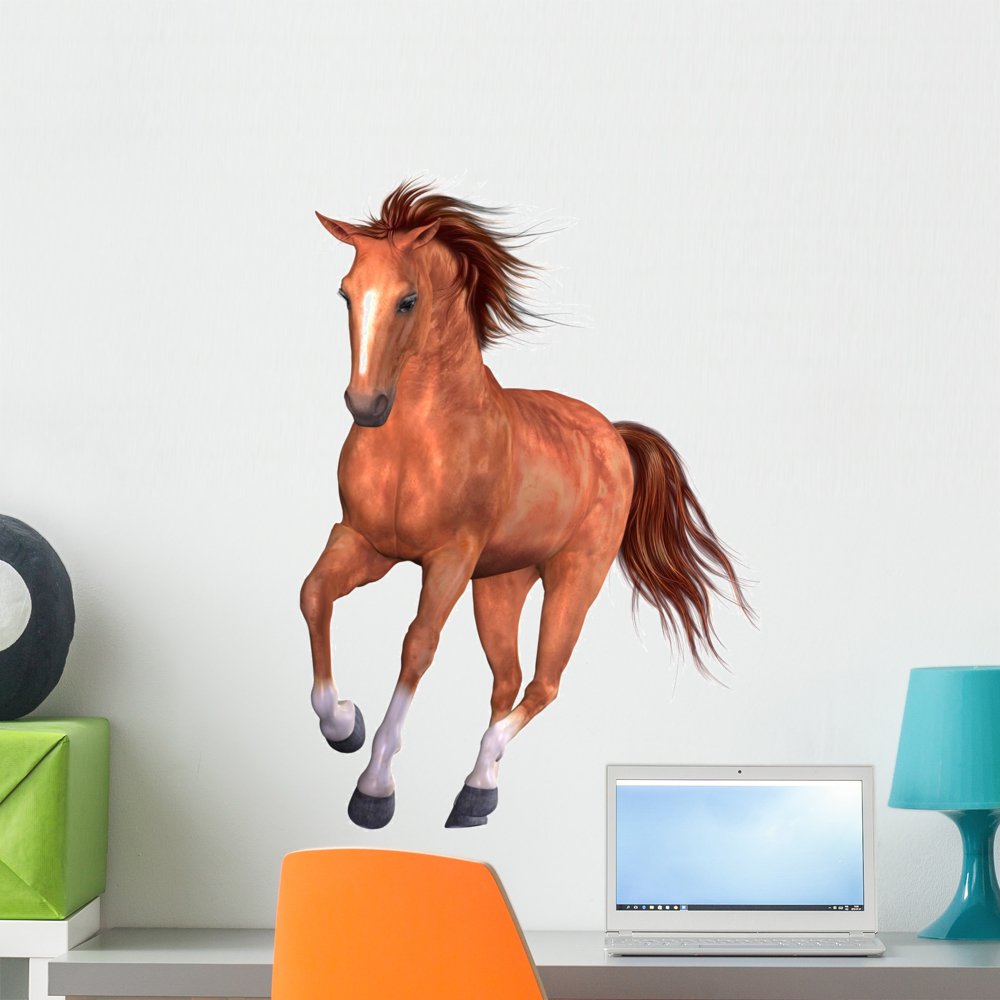 Beautiful Horse Wall Decal by Wallmonkeys Peel and Stick Graphic (24 in ...