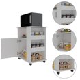 Home Square 2-Piece Set with Storage Pantry Cabinet and Kitchen Service Cart - Walmart.com
