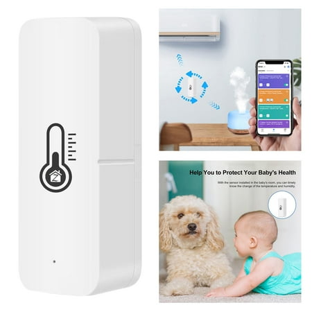 Humidity Temperature Sensor Battery Powered With App Temp Humidity ...