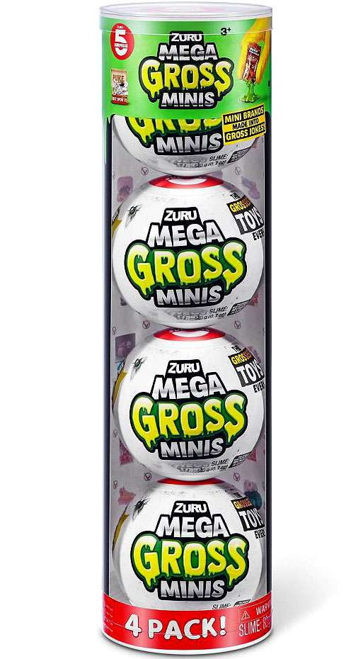 5 Surprise Mega Gross Minis LOT of 4 Mystery Packs - Walmart.com
