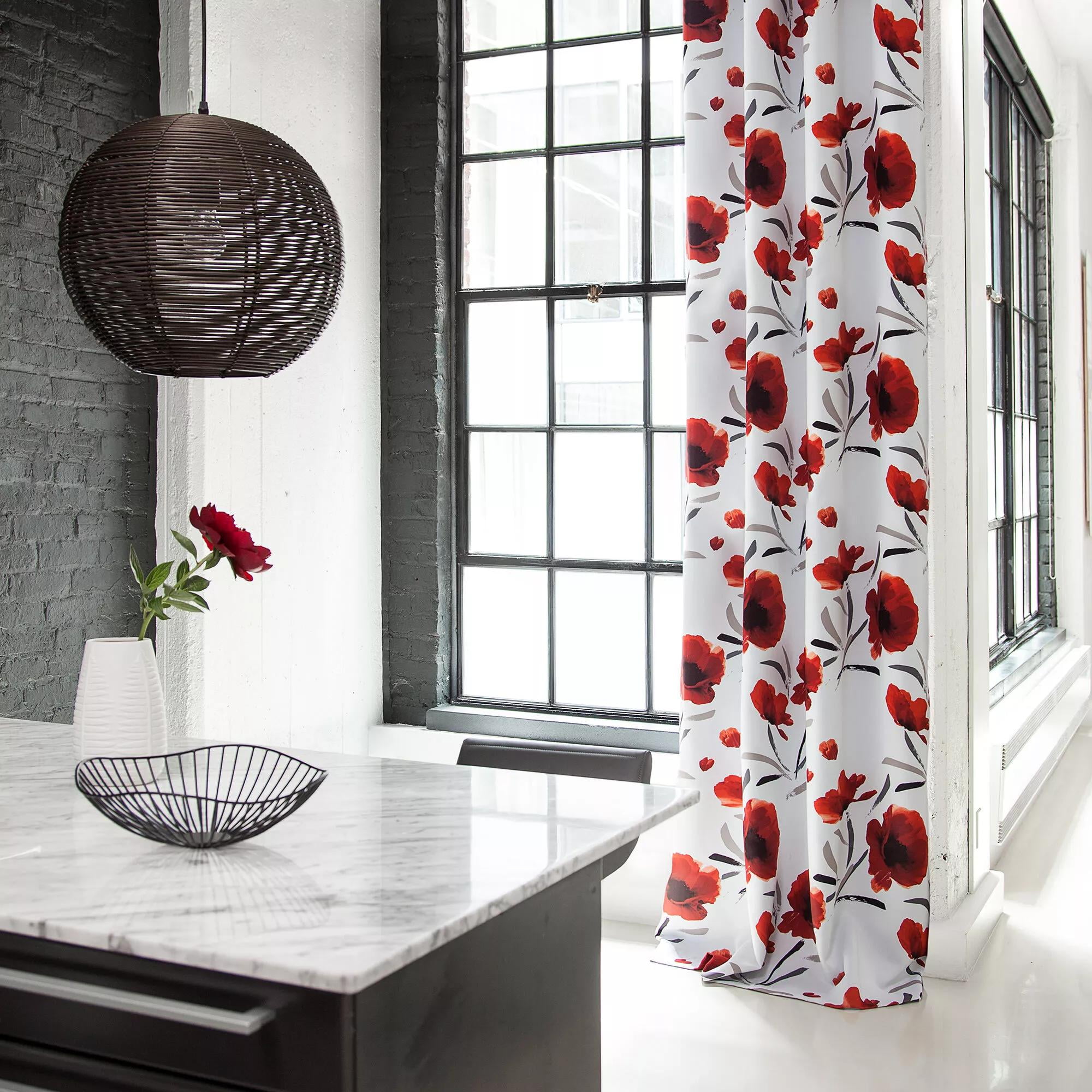 Click here for Bouclair Red Charlotte Room Darkening Curtain 84 X... prices