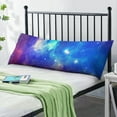 Galaxy Print Body Pillow Case 20x54 - Breathable Outer Space Planet ...