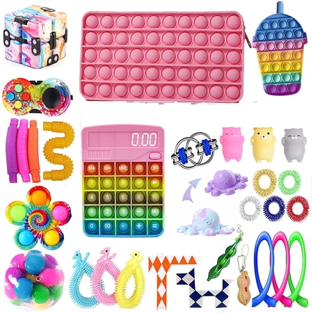 32Pcs Fidget Packs Fidget Toy Set Fidget Toys Pack with Sensory ...