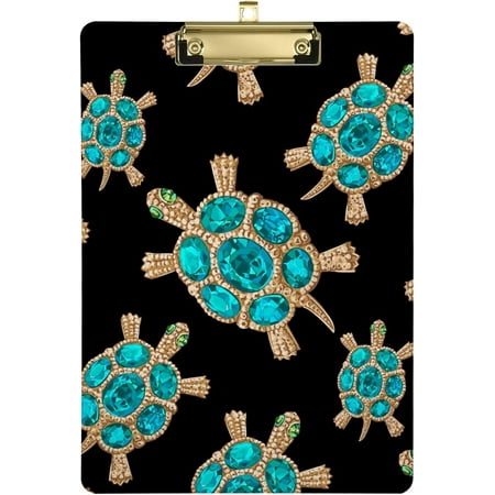 XDDJA Turtle Clipboard Hardboard Wood Nursing Clip Board and Pull for ...