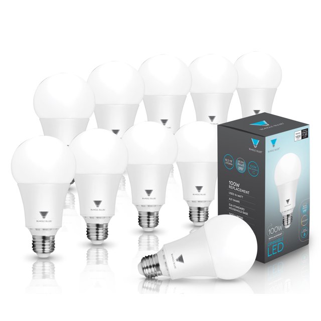 Triangle Bulbs LED Light Bulbs (Pack of 10) LED Dimmable 16 Watt A21 ...
