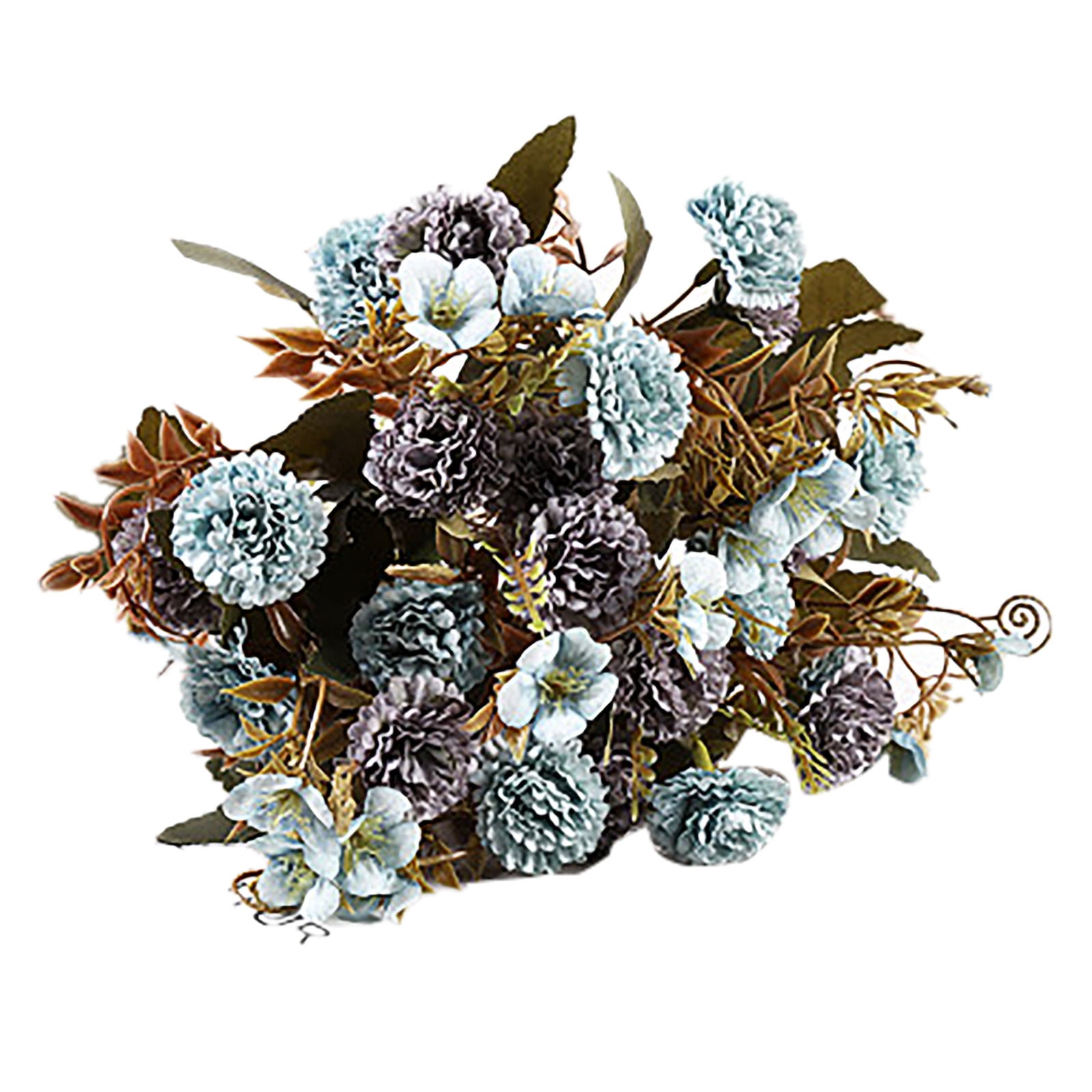 JeashCHAT 2pcs Fake Flowers Vintage Artificial Flower Bouquets Boho ...