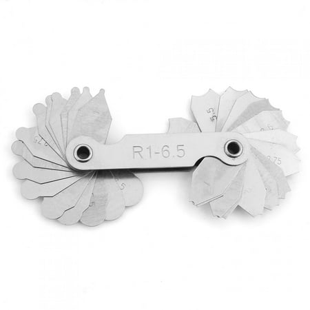 Fosa 4pcs Stainless Steel Radius Fillet Gauge Measuring Tool R0.3-1.5 ...