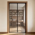 Bowayaoa No Drill Self Adhesive Magnetic Screen Door, Polyester Mesh ...