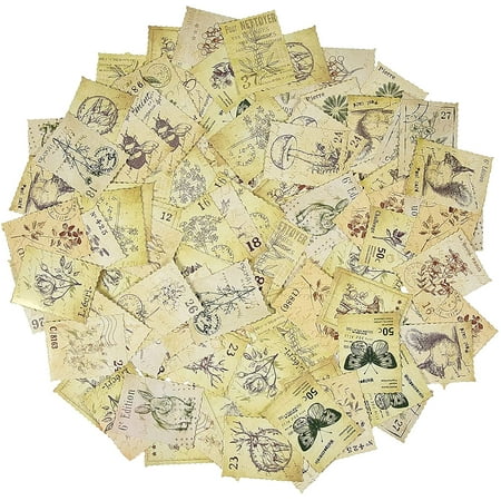 6 Boxes 276 Pieces Post Stamp Sticker Assorted Botanical Stamp Sticker ...