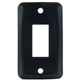 JR Products 12855 Single Switch Face Plate - Black - Walmart.com