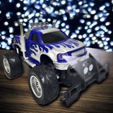 BLUE BLOCK Remote Control Full Function Extreme Flame Monster Truck ...