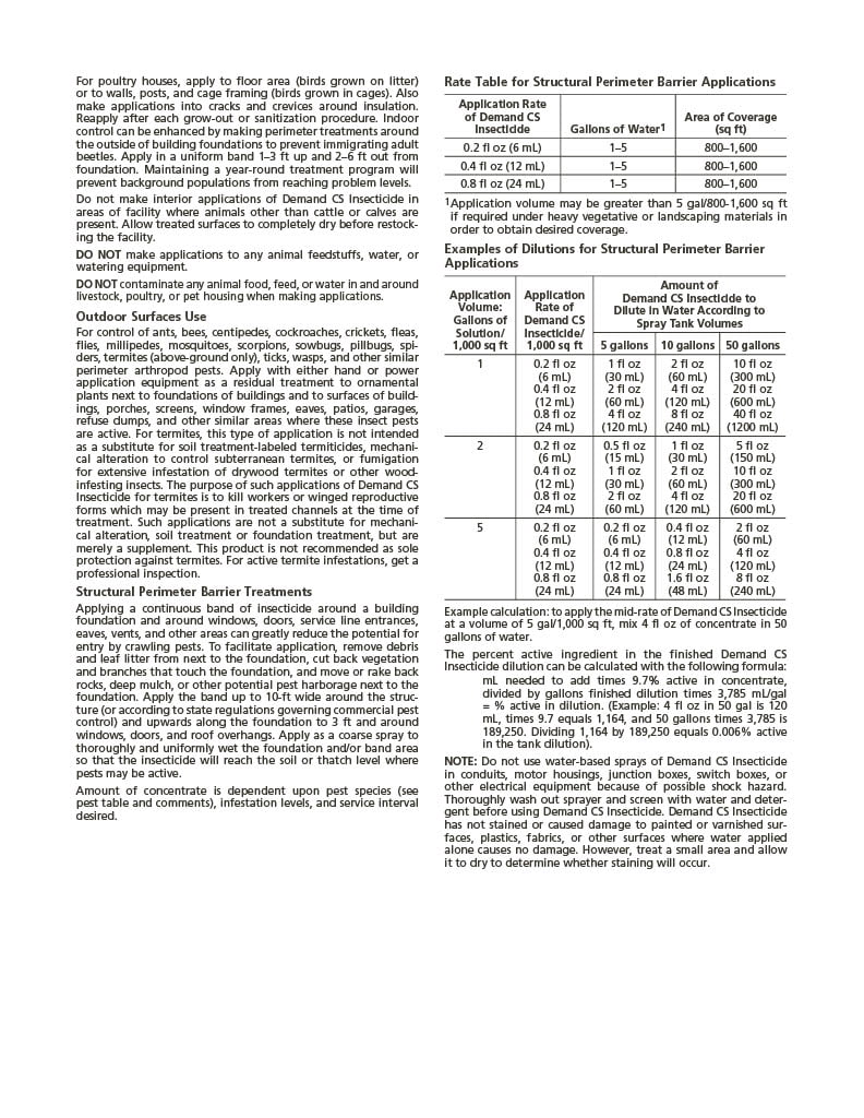 Buy Demand CS Insecticide - Kills Over 30 Pest Insects - 32 fl oz ...