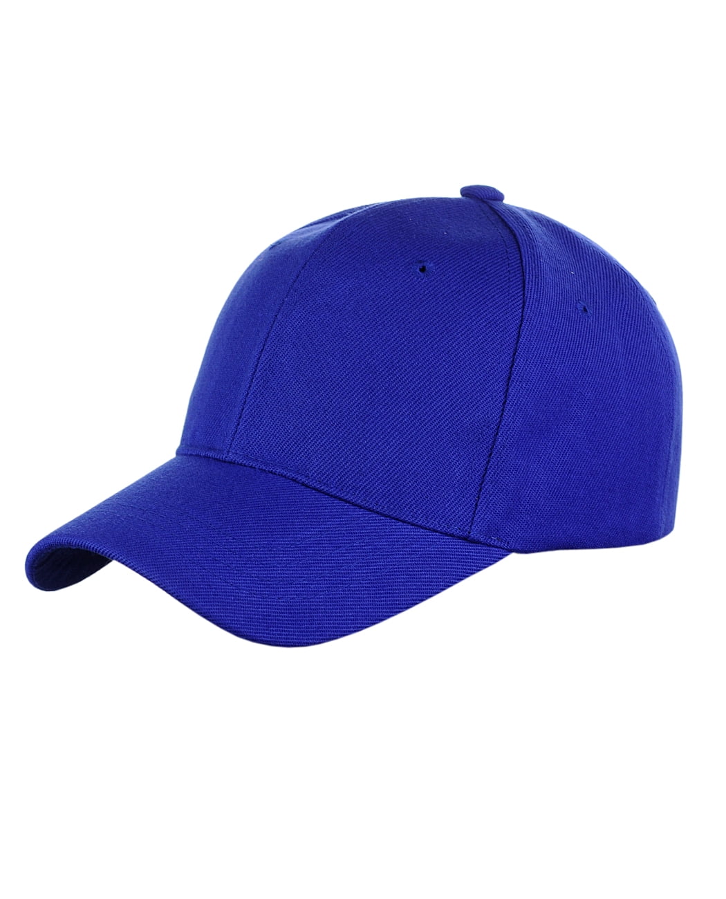 NYFASHION101 Unisex Plain Adjustable Hook and Loop Baseball Cap VEL100 ...