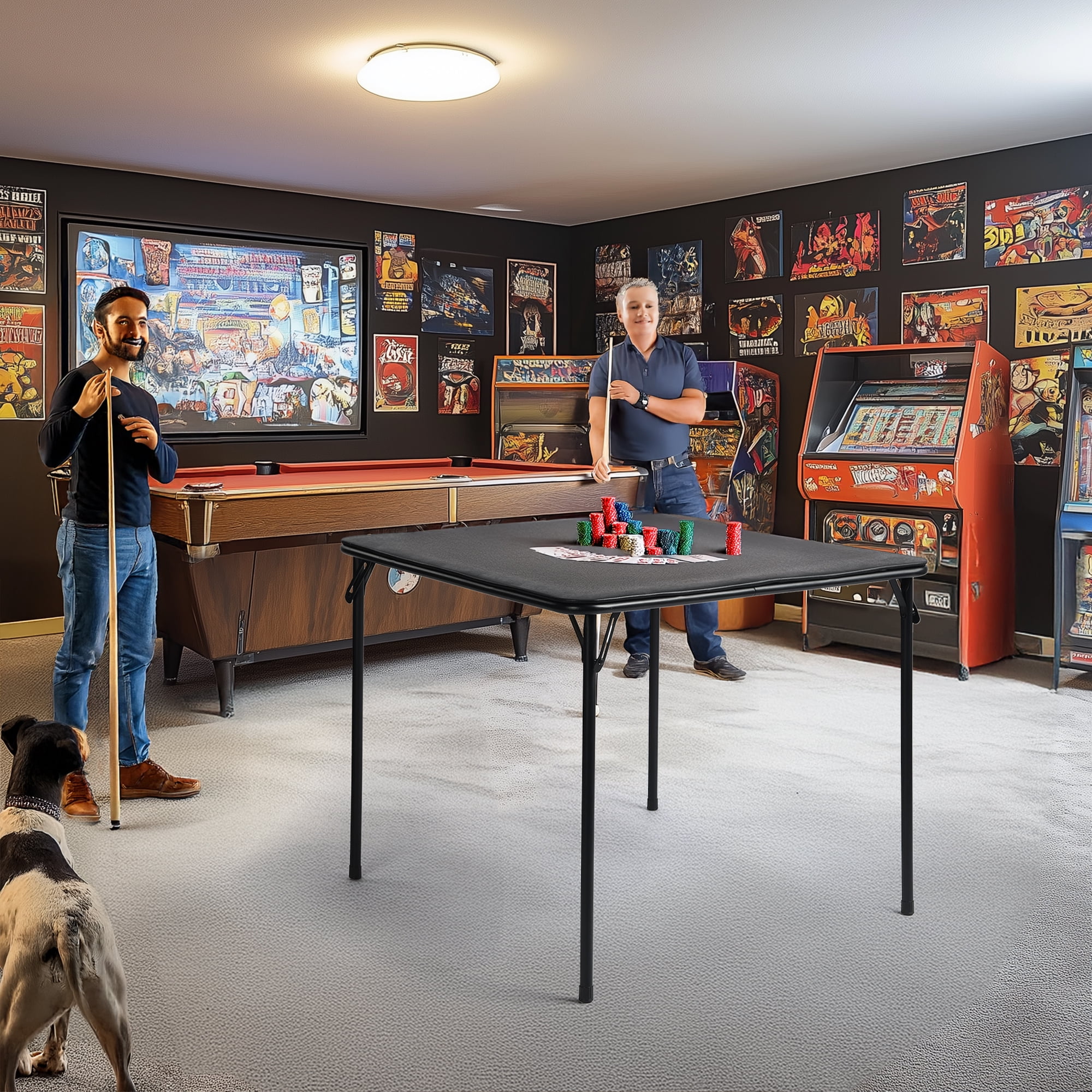 Click here for Homy Casa Modern Black Pvc & Metal Desk With Folda... prices