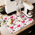 Dish Drying Mat for Kitchen Counter 18x24 Rainbow Unicorn Absorbent ...