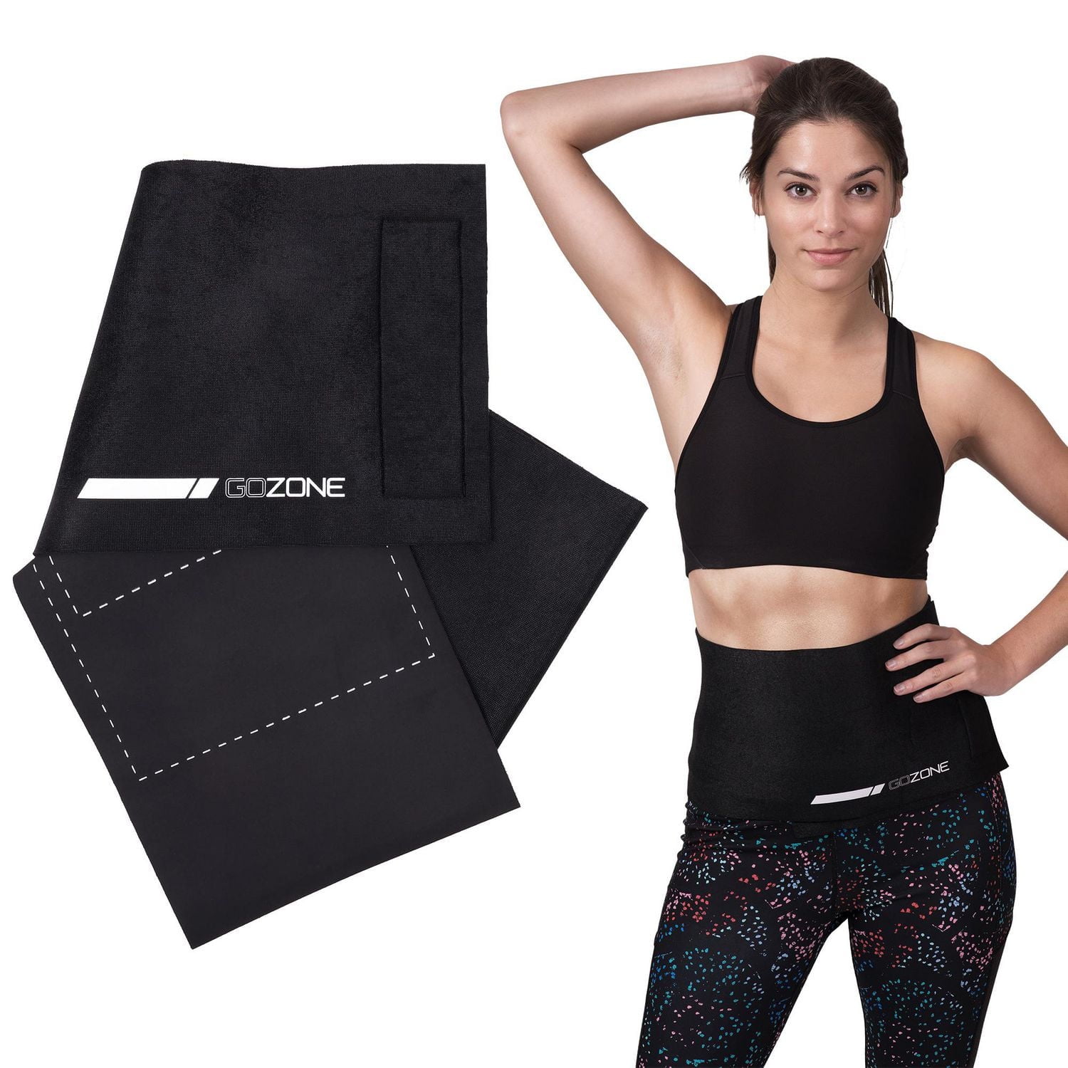 Click here for Gozone Cut2fit Waist Trimmer Belt - Black prices