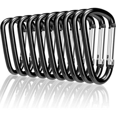 SPRING PARK 10x Mini SF Metal Carabiner Clips Tiny Snap Hooks Spring ...