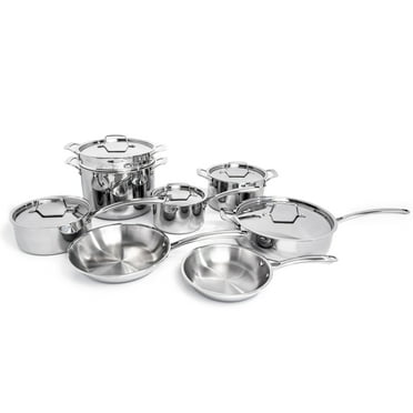 Cooks Standard Classic Stainless Steel Cookware Set 10-Pieces, 18/10 ...