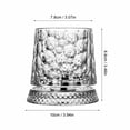 YATAV Rotating Whiskey Glass,360 Degree Spinning Crystal Tumbler for ...