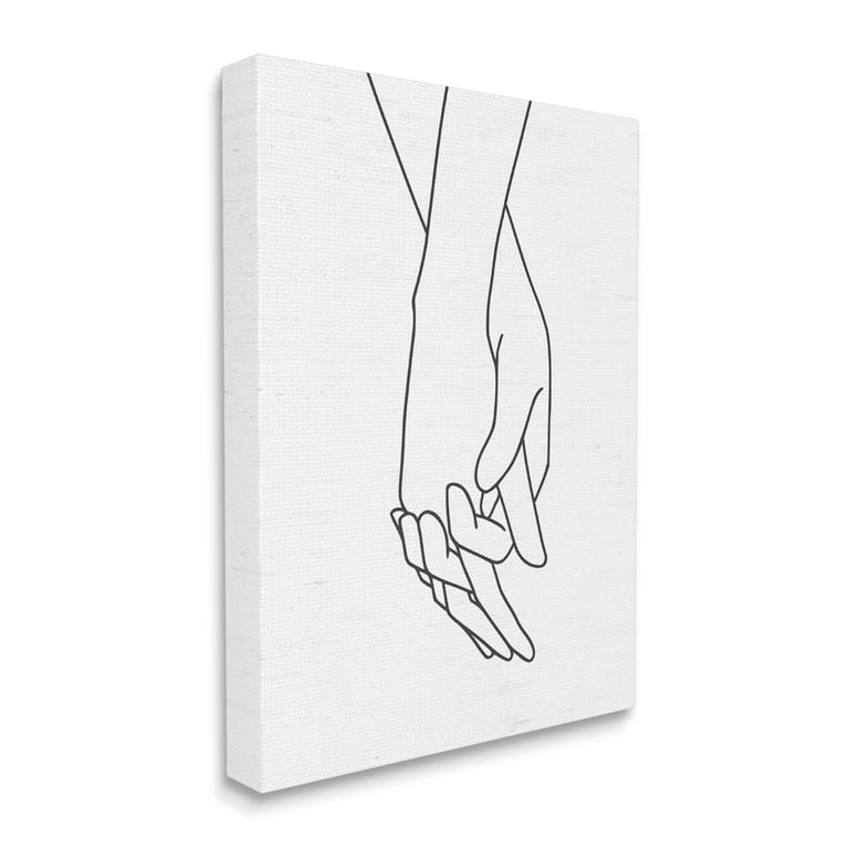 Romantic Hand Holding Drawing