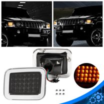 Kojem Smoke Lens LED Turn Signal Lights for 2003-2009 Hummer H2 Base ...