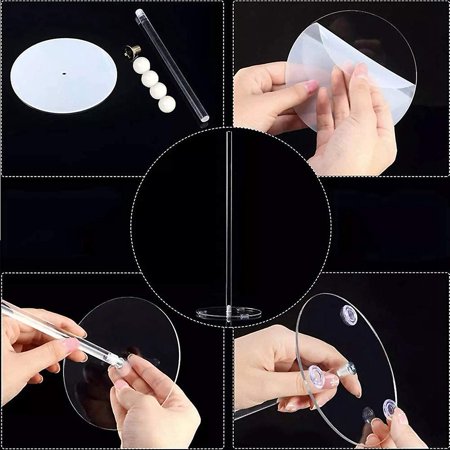 4pcs Clear Acrylic Donut Stand For Party 12 Inch Tall Display Stand ...