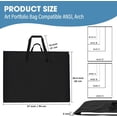 Large Size Art Portfolio Bag, Light Weight Art Canvas Portfolio Case ...