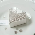 Weddingstar Diamond Favor Box With Metallic Silver - Set of 10 ...