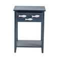Nautical Navy 1 Drawer Accent Table w/ Fish Hardware - Walmart.com