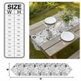 Black White Video Game Table Runner Linen Burlap Table Runner 36 Inches ...
