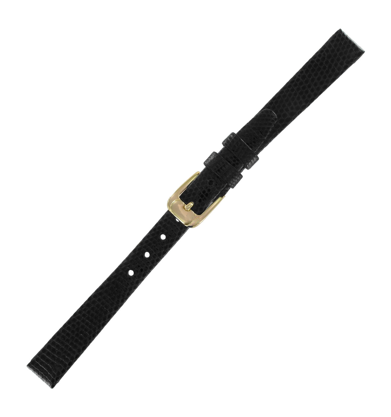 Hadley Roma LS971 10mm Watch Band Black Java Lizard Strap - Walmart.com