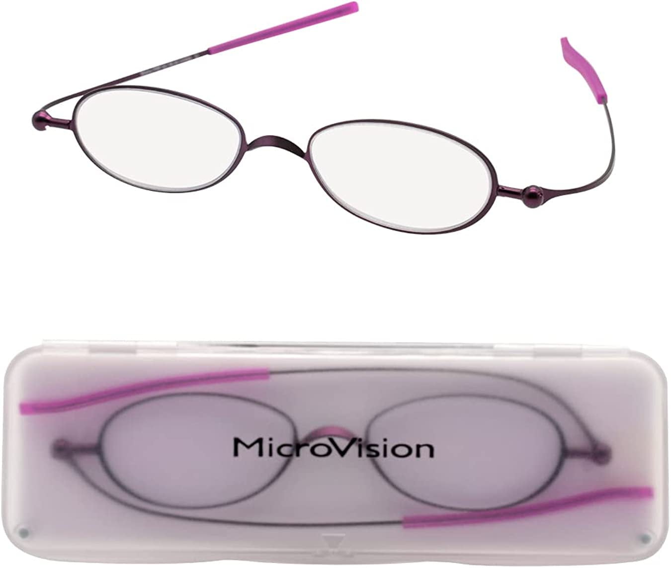 Microvision Optical Flat Fold Ion Reading Glasses With Patented Rolling ...